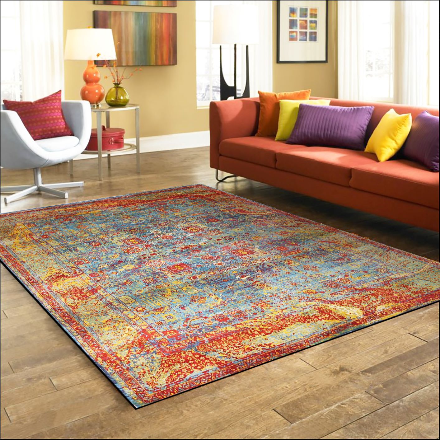 Newly launched hand-knotted in Mulberry silk rugs by Carpet Couture ...