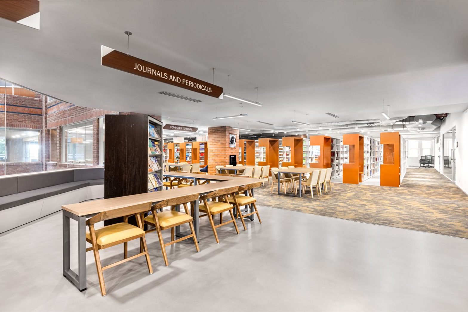 Sharda University Library, Knowledge Park-III, Noida a project by ...