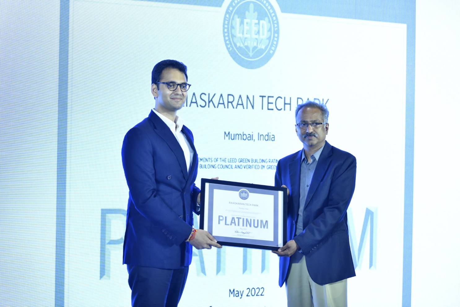 Mumbai-based Raiaskaran Tech Park receives the prestigious LEED ...