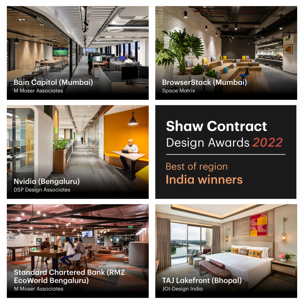 Shaw Contract announces Best of Region 2022 winners for India ...
