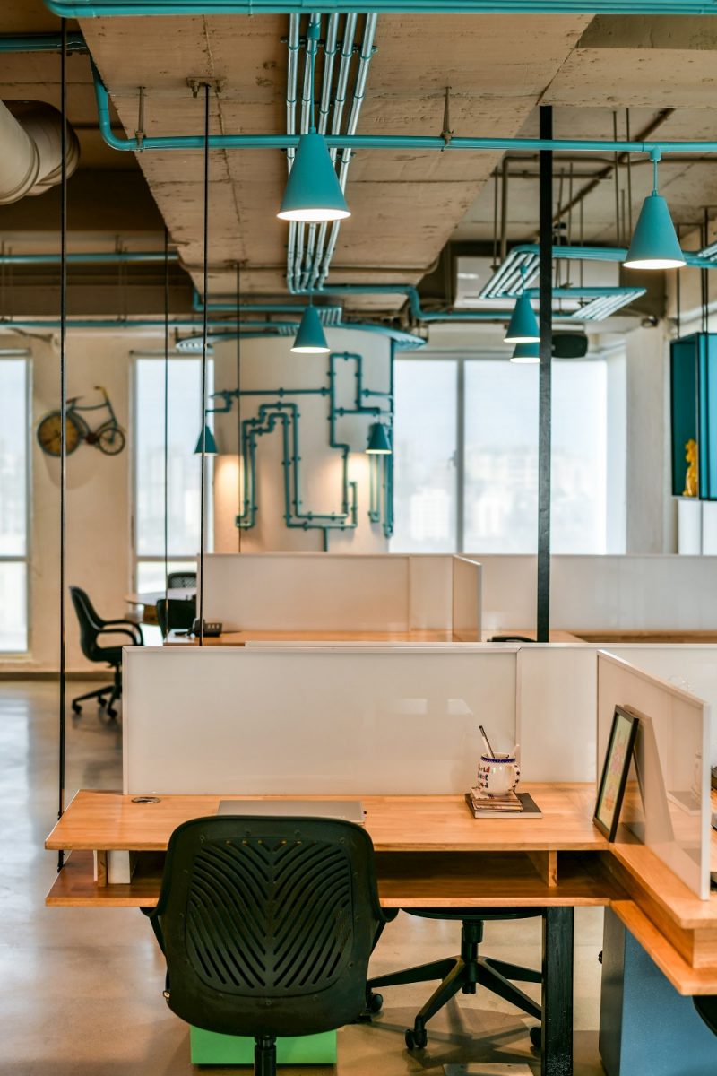 Quirky vibe within a formal setup - Commercial Design India