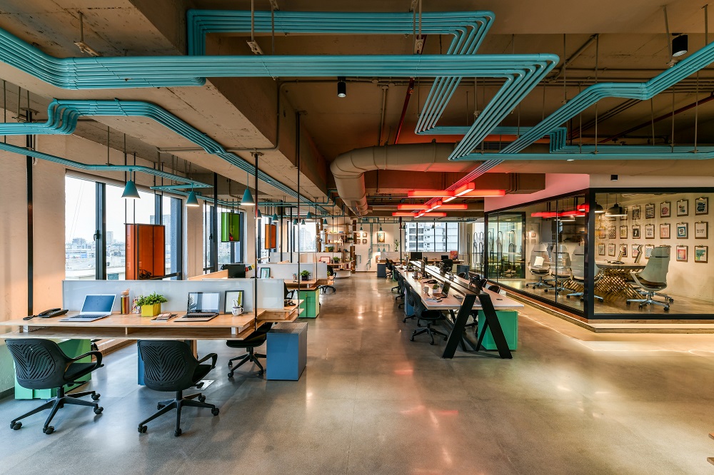 Quirky vibe within a formal setup - Commercial Design India