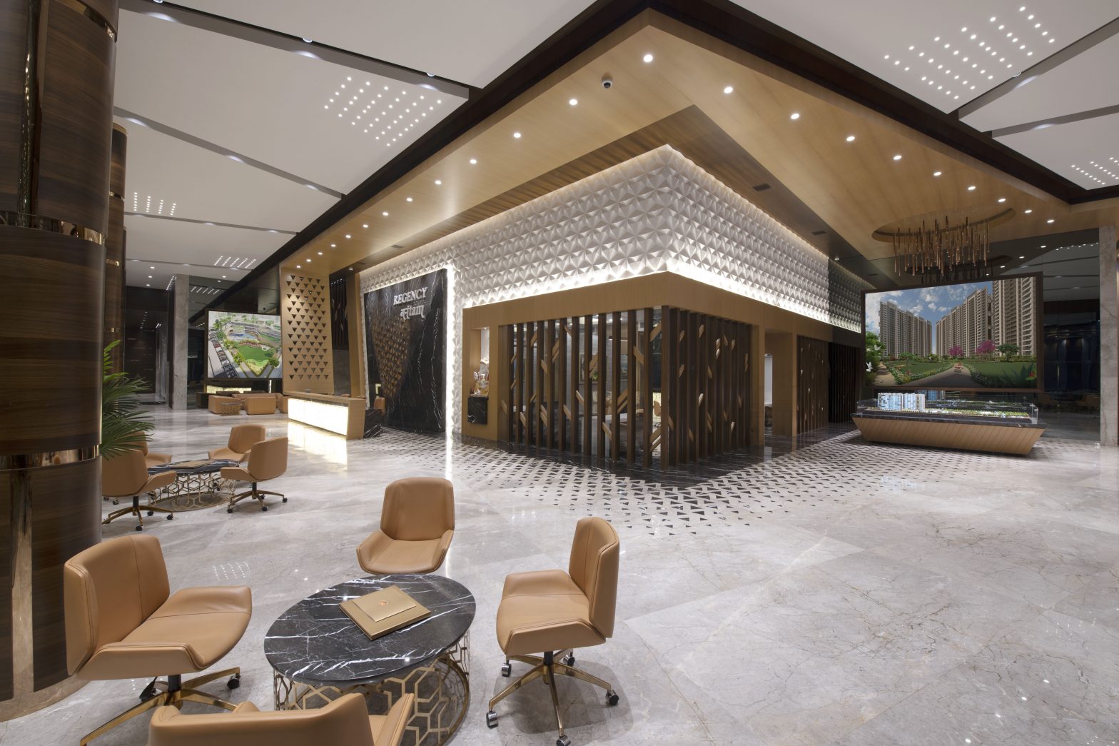 Regency Anantam sales office by GA design - Commercial Design India