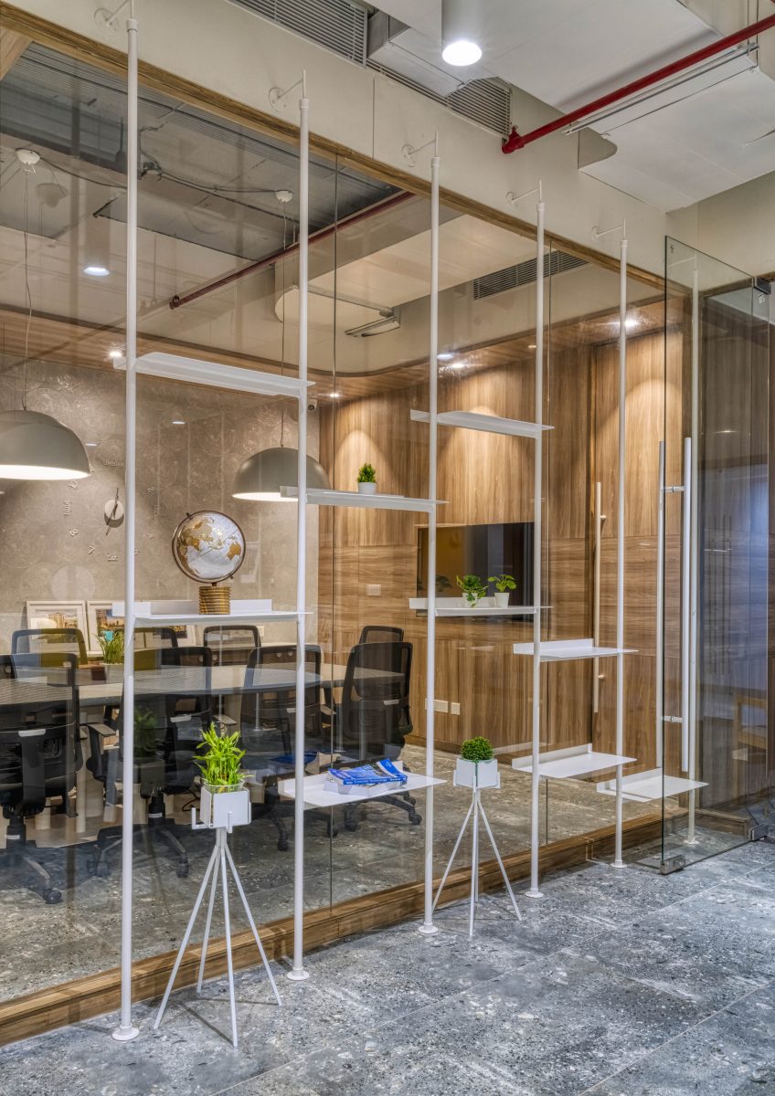 White Grid Workspace by Spaces & Design - Commercial Design India