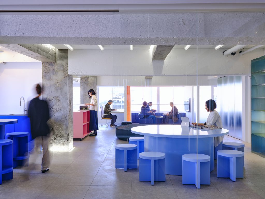 Driving bright hues in workspaces, Kii inc. designs Lyonesse Pictures ...