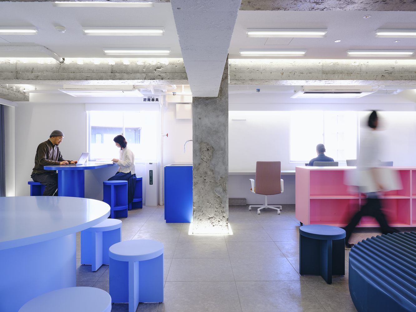 Driving bright hues in workspaces, Kii inc. designs Lyonesse Pictures ...