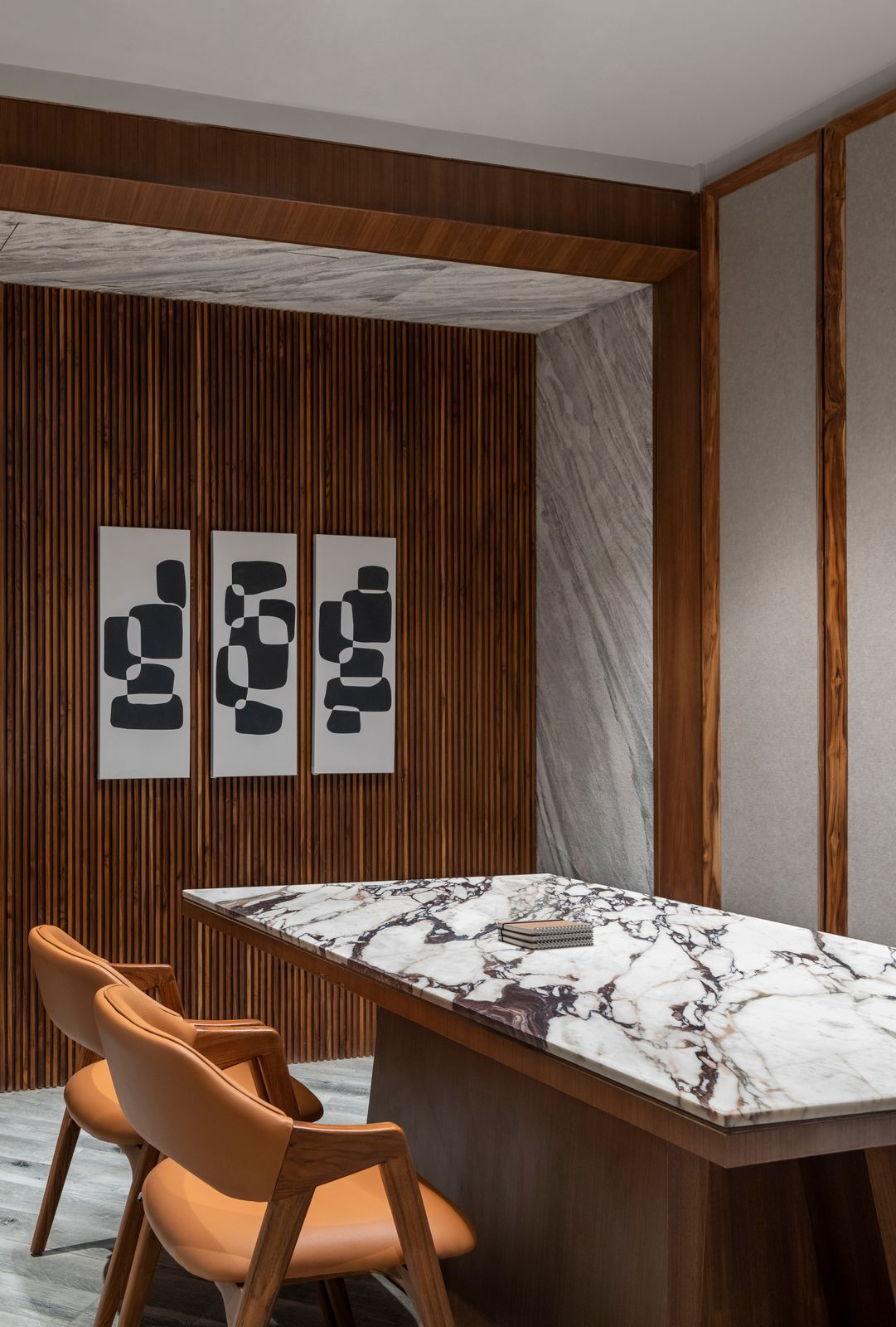 Crisp and formal 'BOX Office' by Spaces & Design - Commercial Design India