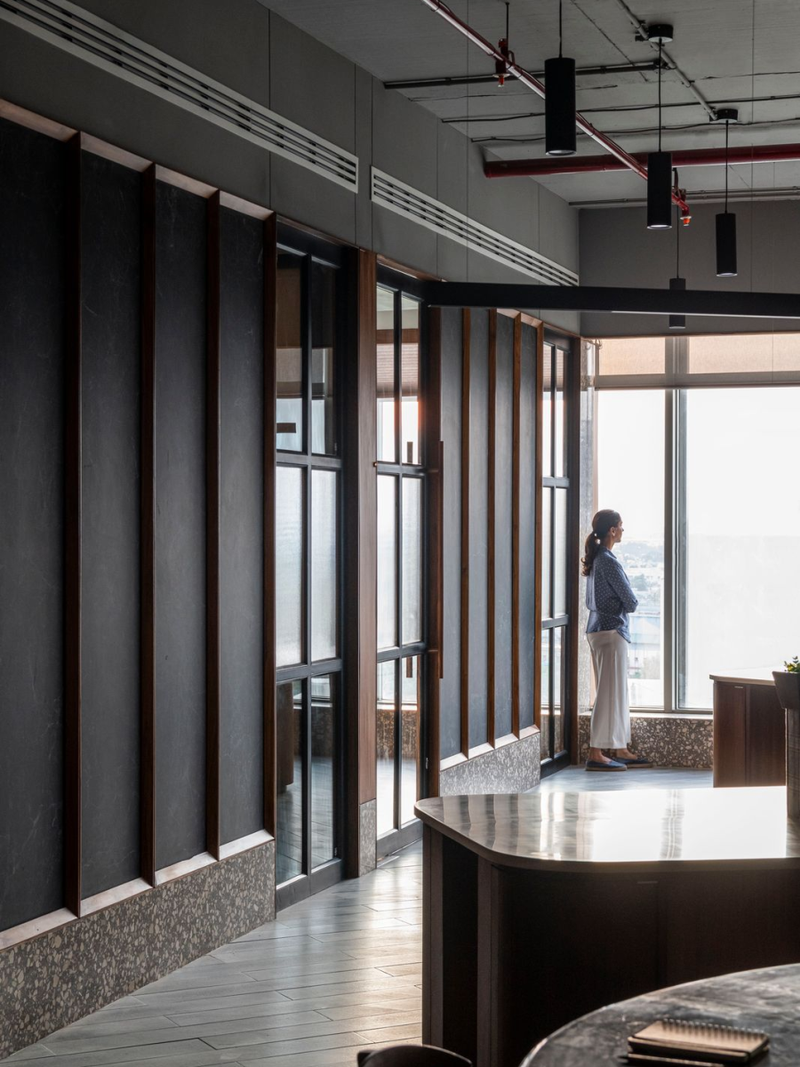 Crisp and formal 'BOX Office' by Spaces & Design - Commercial Design India