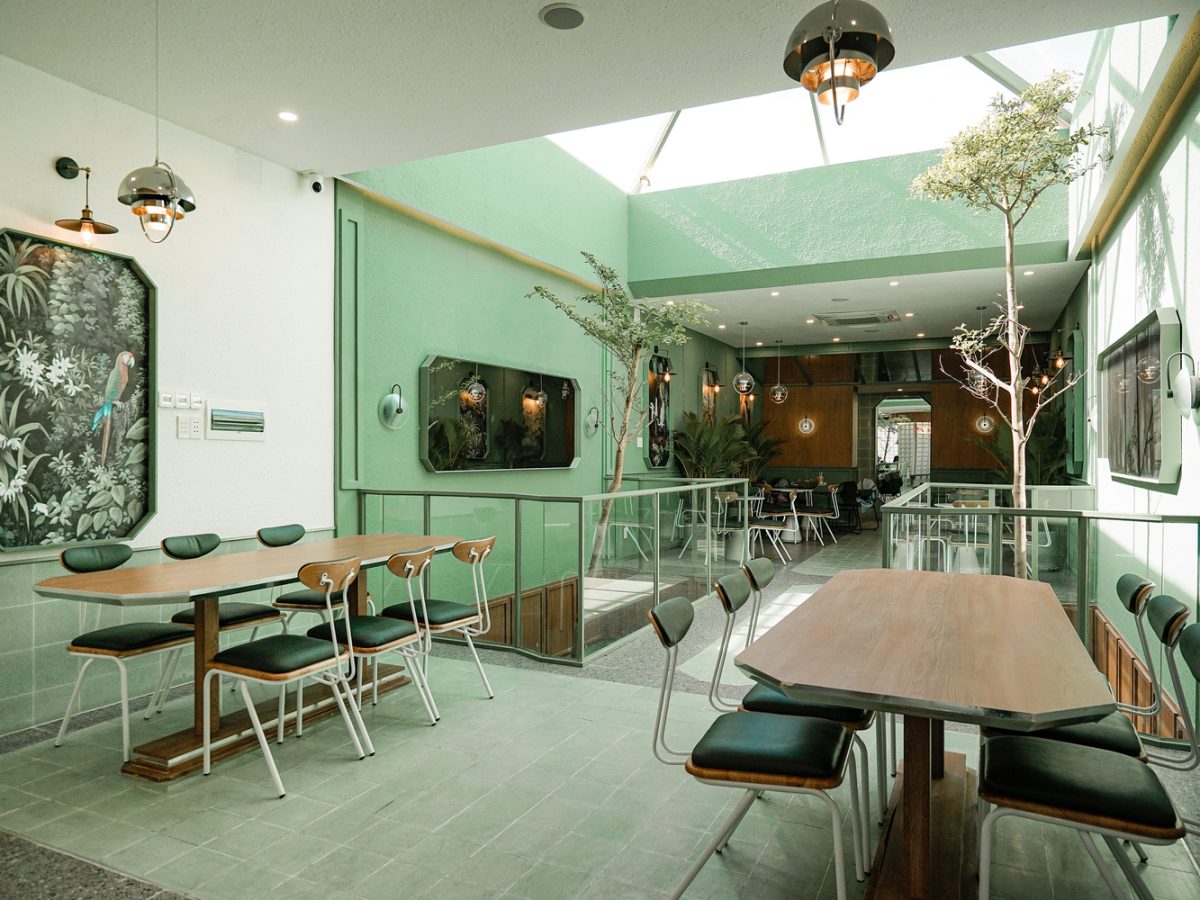 A play of leaves and light - PT Arch Studio designs CoCo Cha Taiwan Tea ...