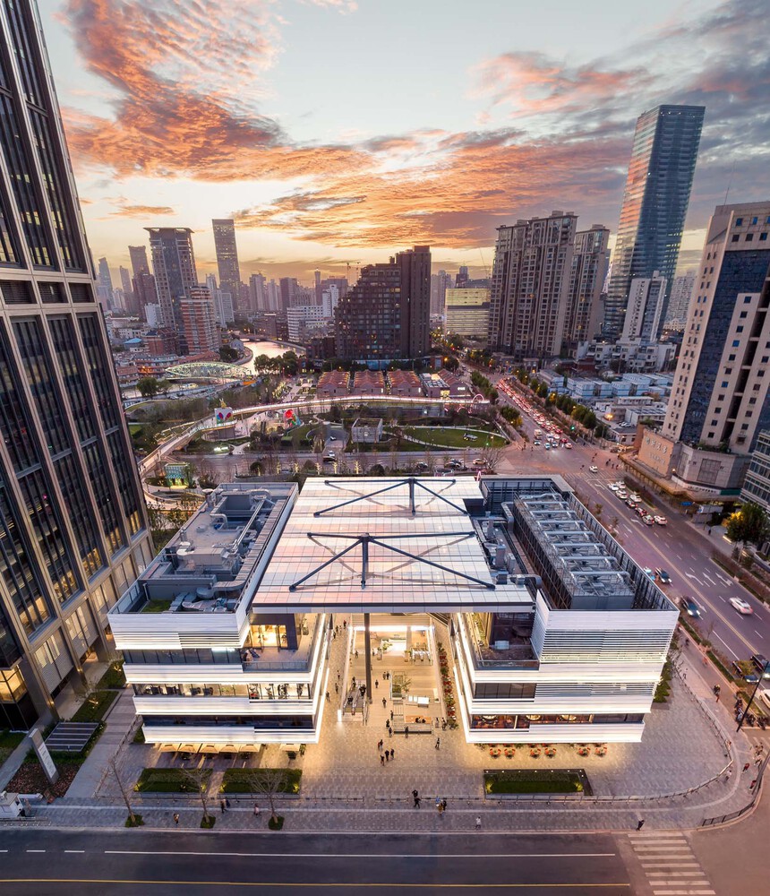 Commercial Podium in East Alley of Shanghai Suhe MixC World by ...