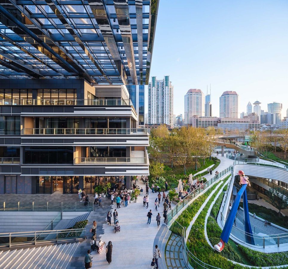 Commercial Podium in East Alley of Shanghai Suhe MixC World by ...