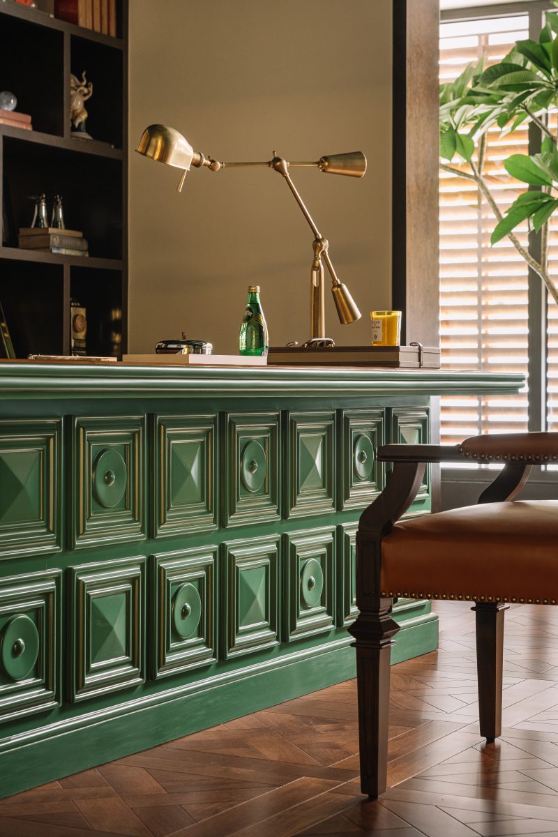 Step into an English pub-inspired workspace: Ameet Mirpuri Design ...