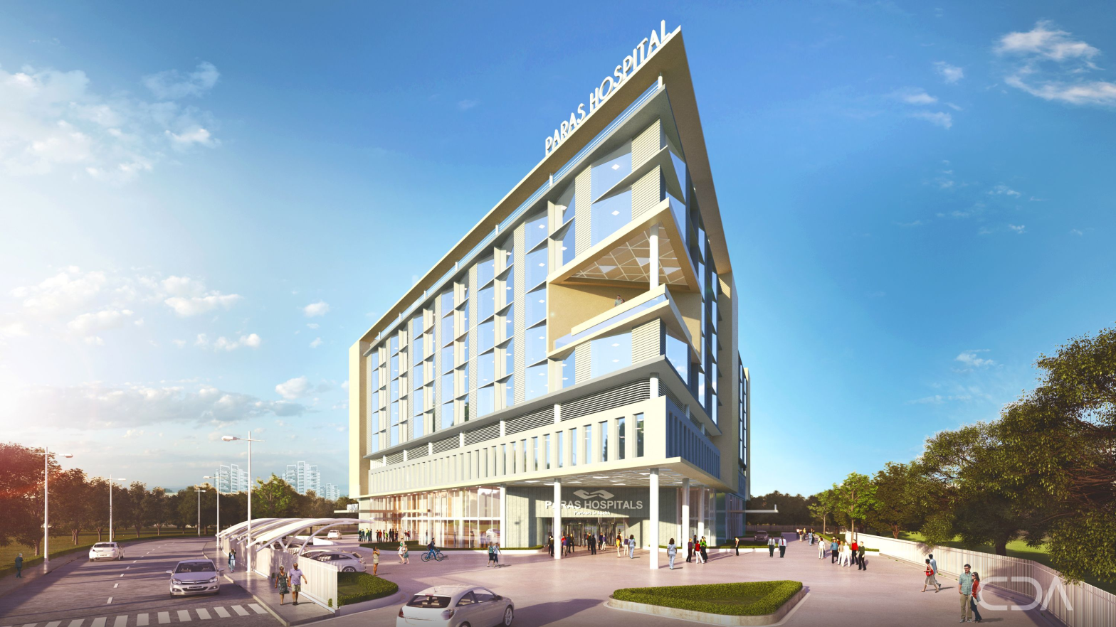 Step into the contemporary healthcare expanse of Paras Hospital, Kanpur ...