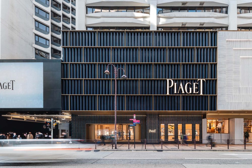 Witness a jewelled urban moment in commercial façades: Piaget boutique ...