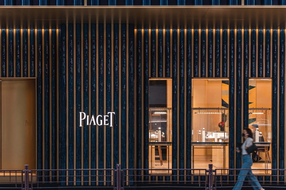 Witness a jewelled urban moment in commercial façades: Piaget boutique ...