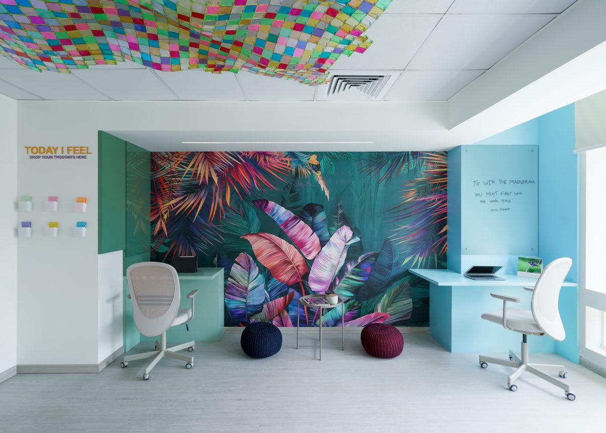 Step inside Workline Office's refreshing blue interiors by SP Design ...