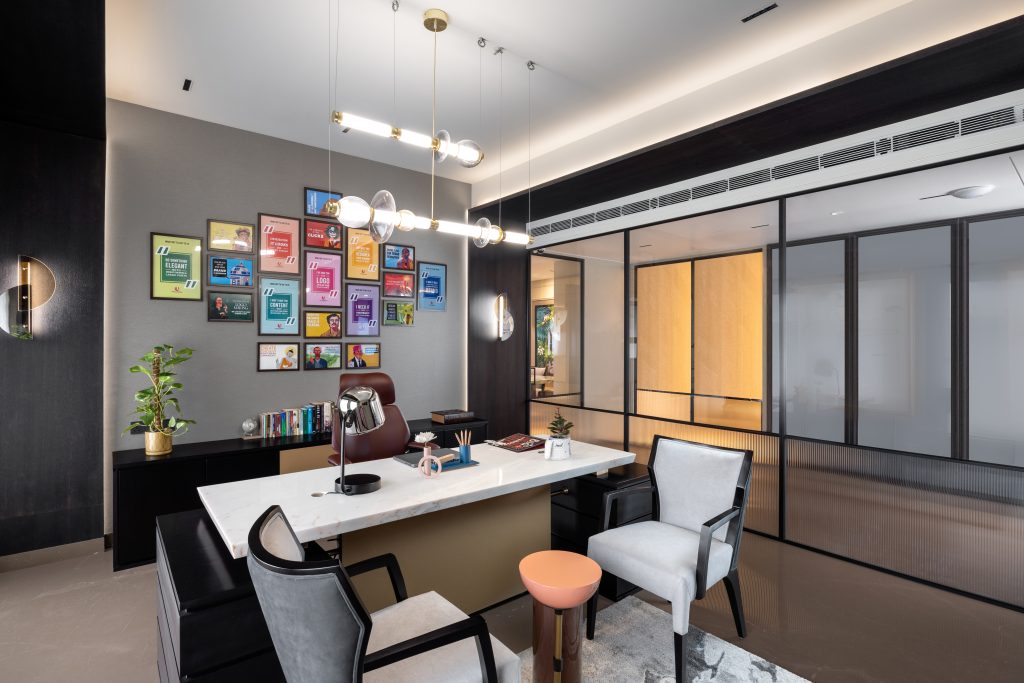 Engage in sheer office elegance with A Square Design's Kolkata office ...