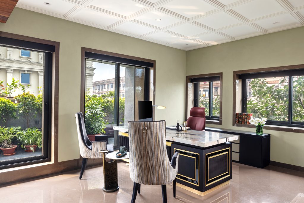 Engage in sheer office elegance with A Square Design's Kolkata office ...