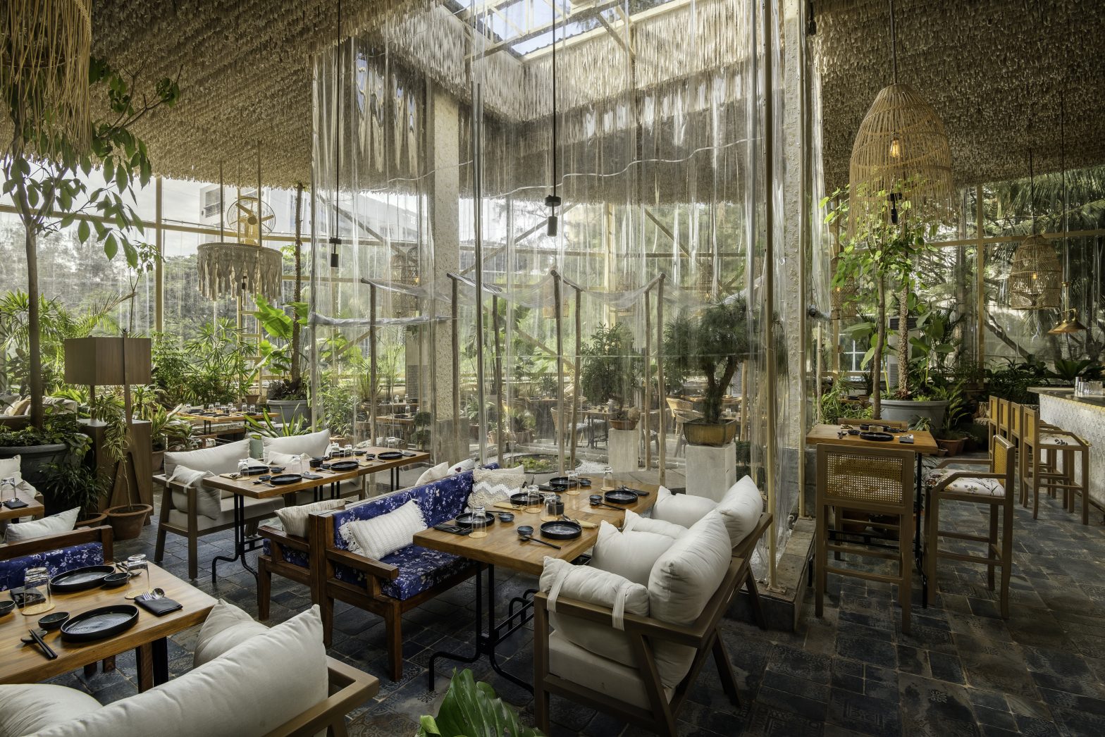 A peak into Tsuki restaurant's tailored biophilia design by Spiro Spero - Commercial Design India