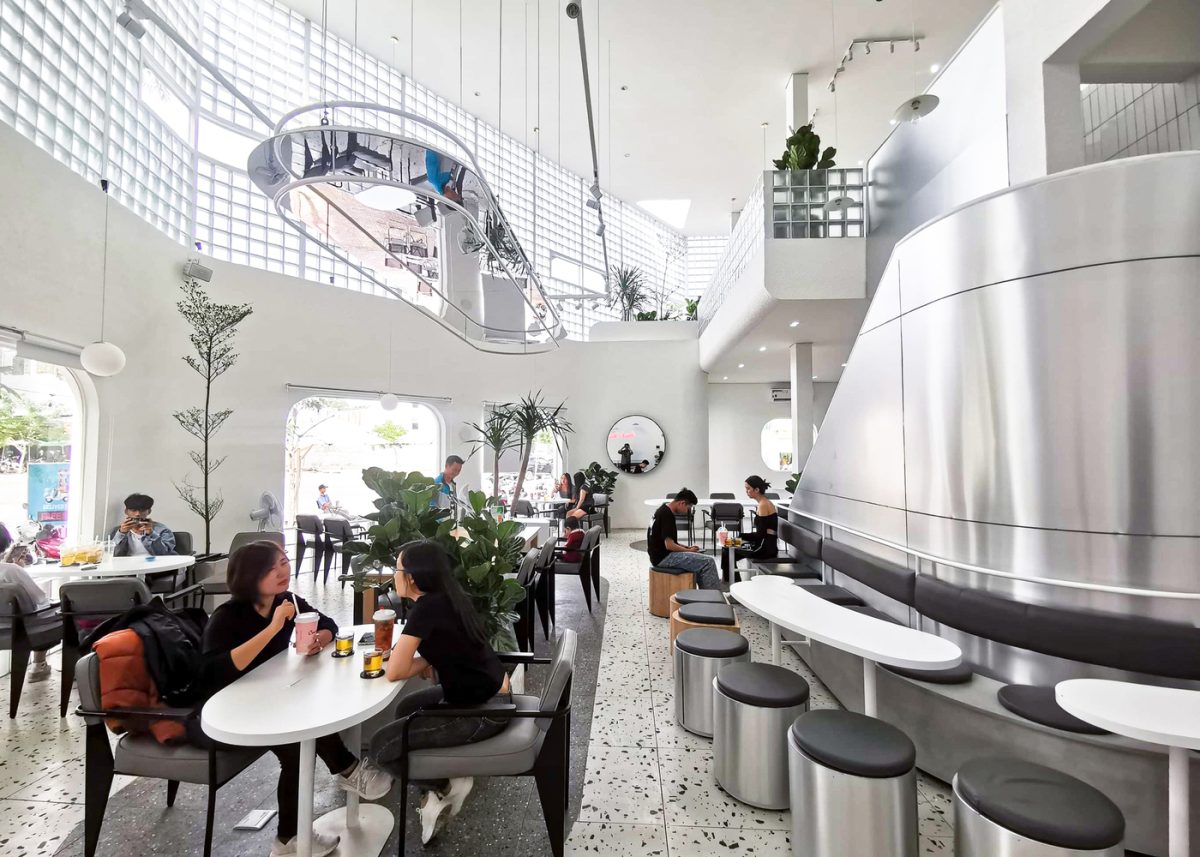 PT Arch Studio unveils stunning white interiors for CoCo Cha Taiwan Tea ...