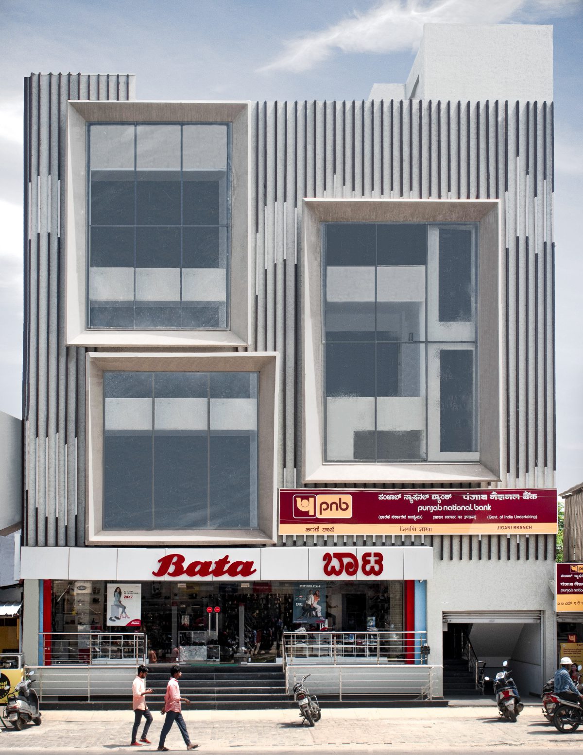 A.J. Architects' Rhythmic Screened Façade design in Bangalore maximizes ...