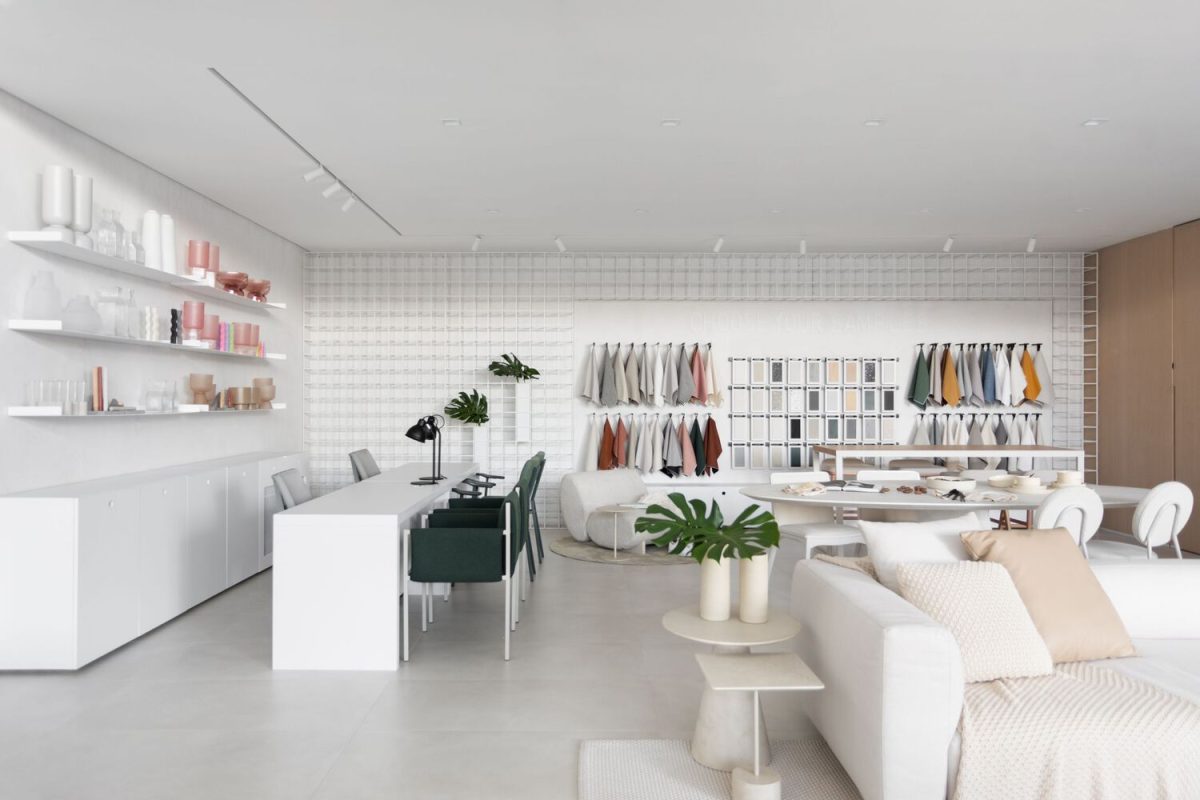 Archi.lab transforms Folio Concept Store with sleek, white-on-white ...