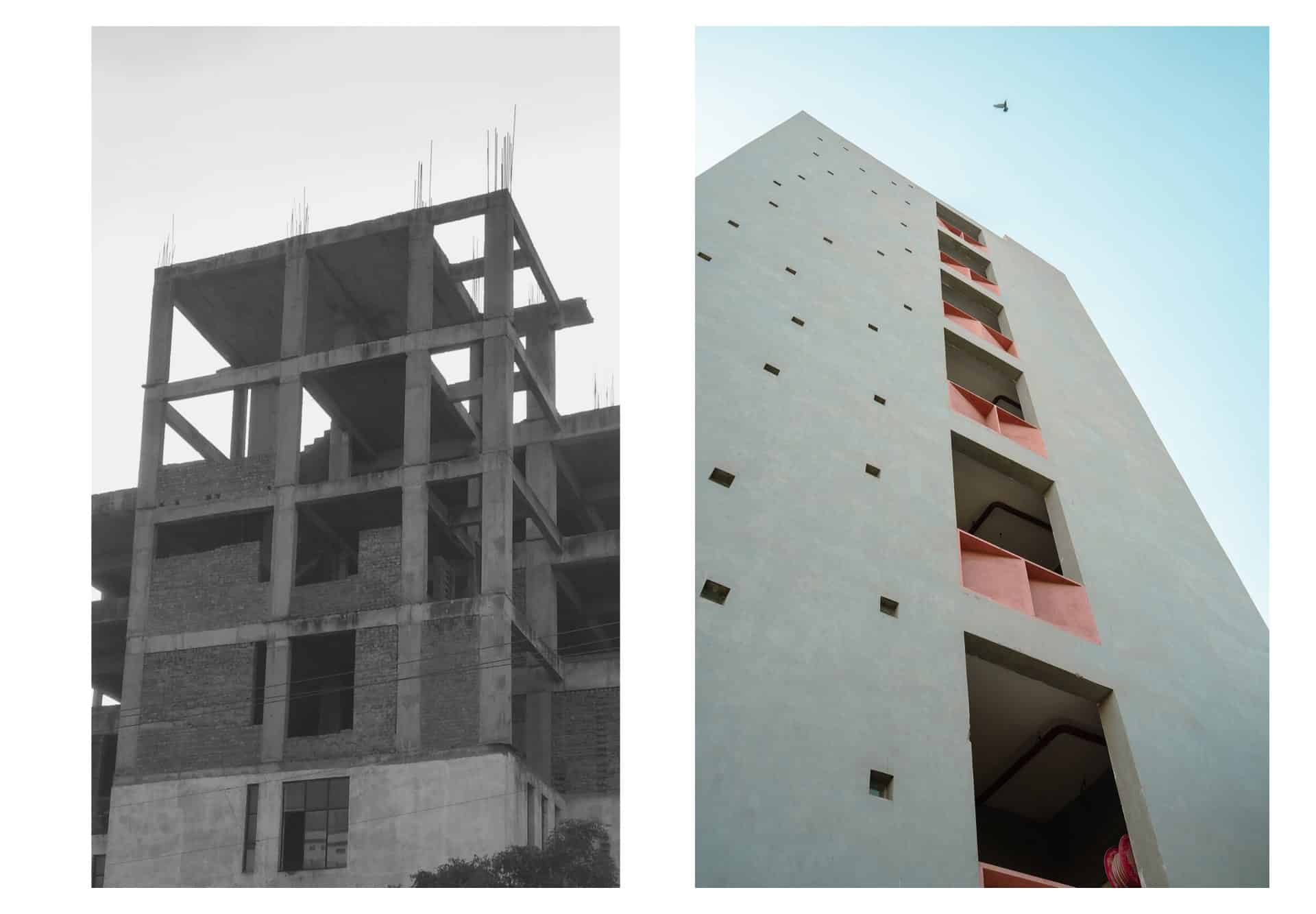 The Red Story: Façade redesign & redevelopment at IMT Manesar by Logic ...