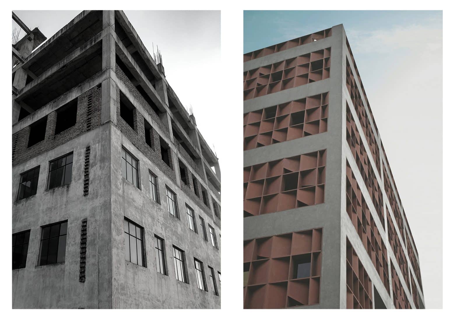 The Red Story: Façade redesign & redevelopment at IMT Manesar by Logic ...