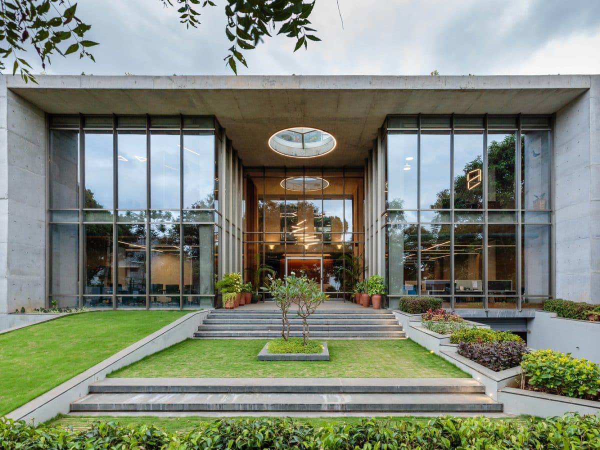 Investribe office building: A sustainable oasis in Bangalore by Living ...