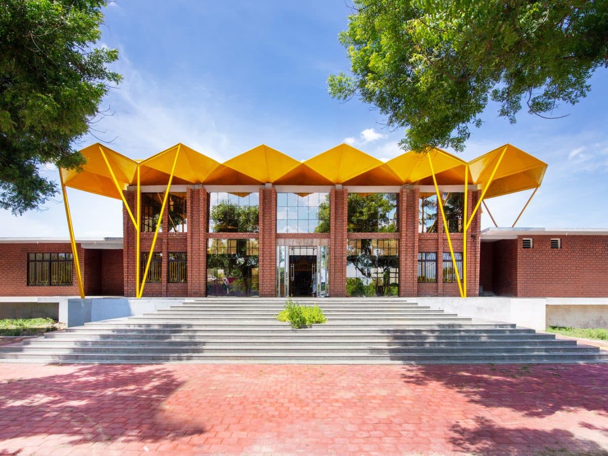 When origami meets sustainable architecture: Akshara Vidya Mandir ...