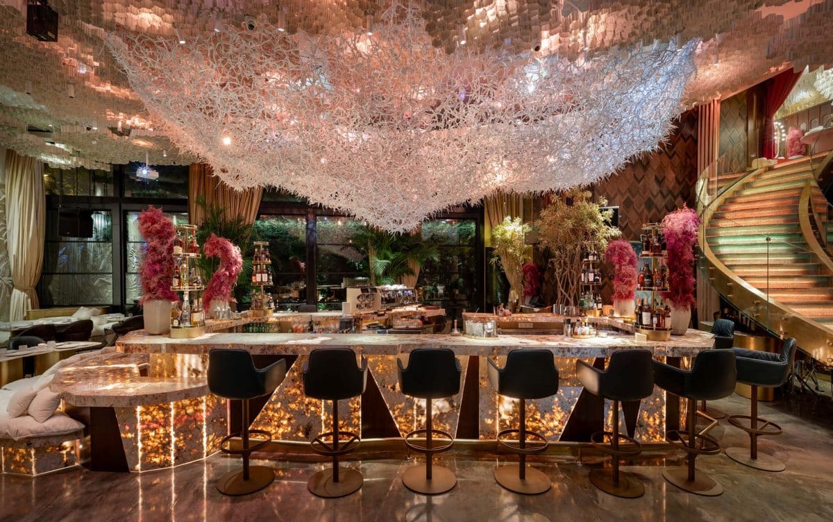 Restaurant-Club PIXI: A Studio Belenko creation merging natural phenomena with bionic design ...