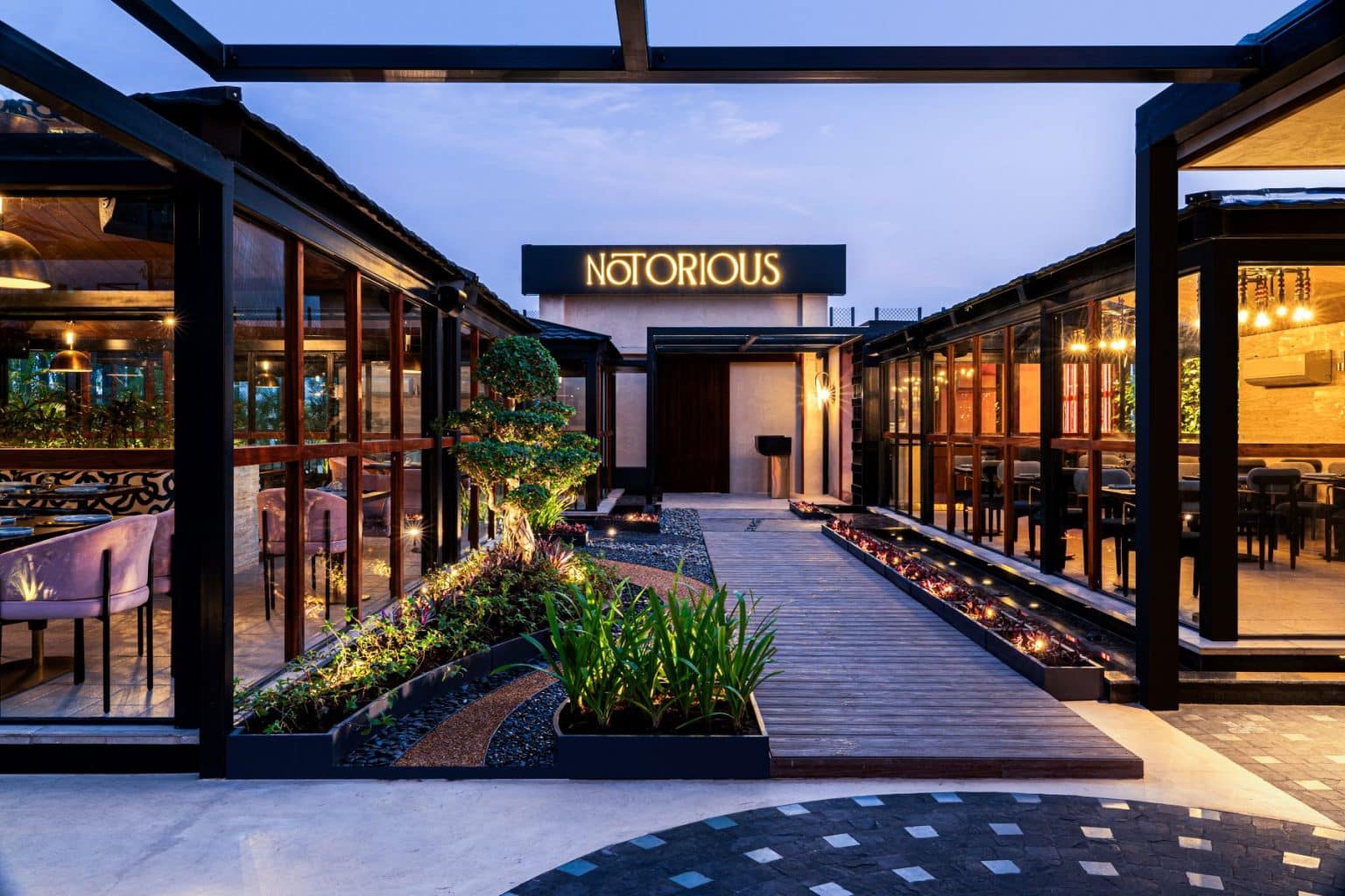Notorious: A dazzling rooftop restobar masterpiece by Studio Dashline ...