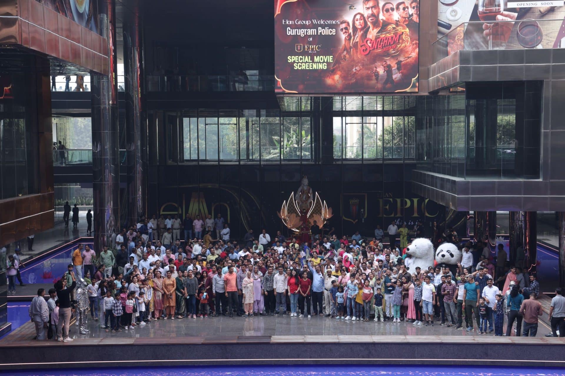 Elan Group and Ajay Devgn’s NY Cinemas hosted 900 Gurugram Police ...