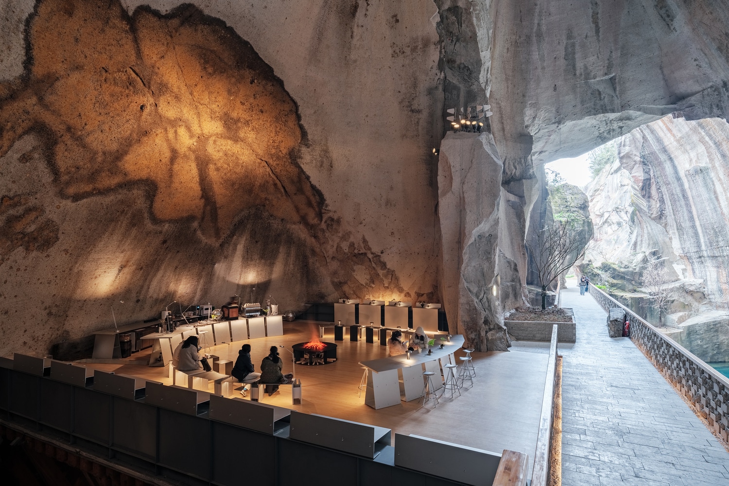 Three spatial designs by Atelier Moo breathe modular life into the Huangyan Grottoes ...