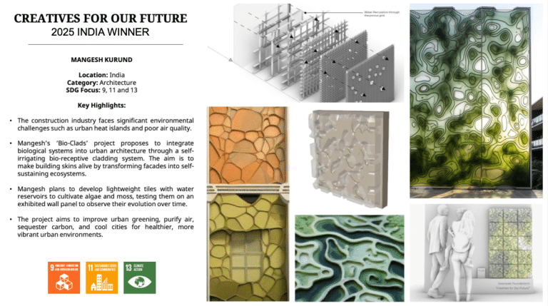 Innovative Bio Cladding by Mangesh Kurund wins 2025 Swarovski Foundation Award - Commercial ...