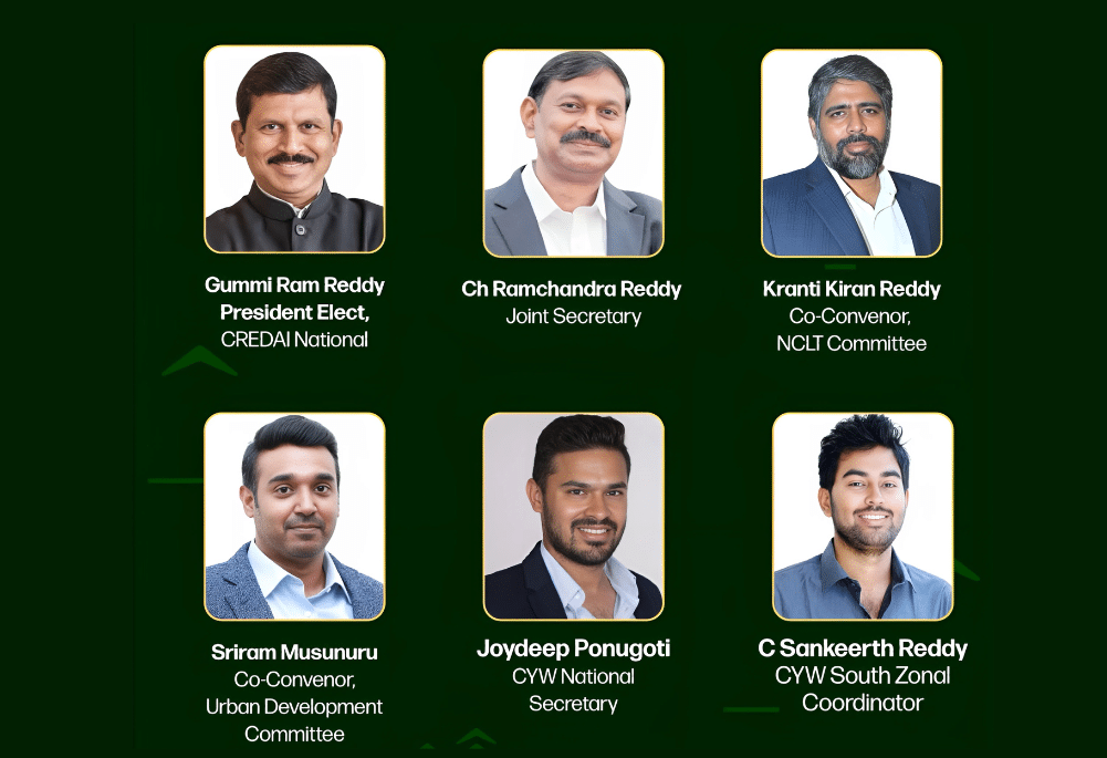CREDAI Hyderabad leaders take prominent roles in CREDAI National 2025 ...