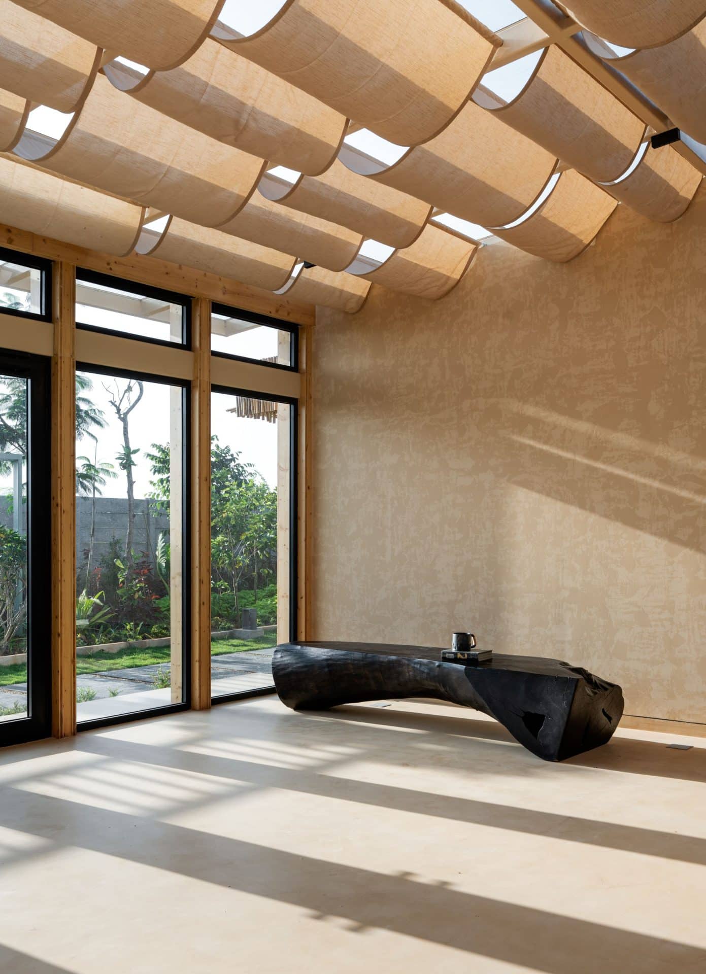 In the stillness of dust, elements of nature breathes; a sunlit ...