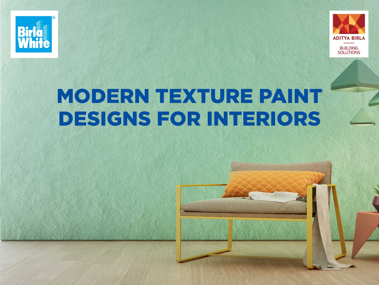 Modern texture paint design for walls by Birla White Textura