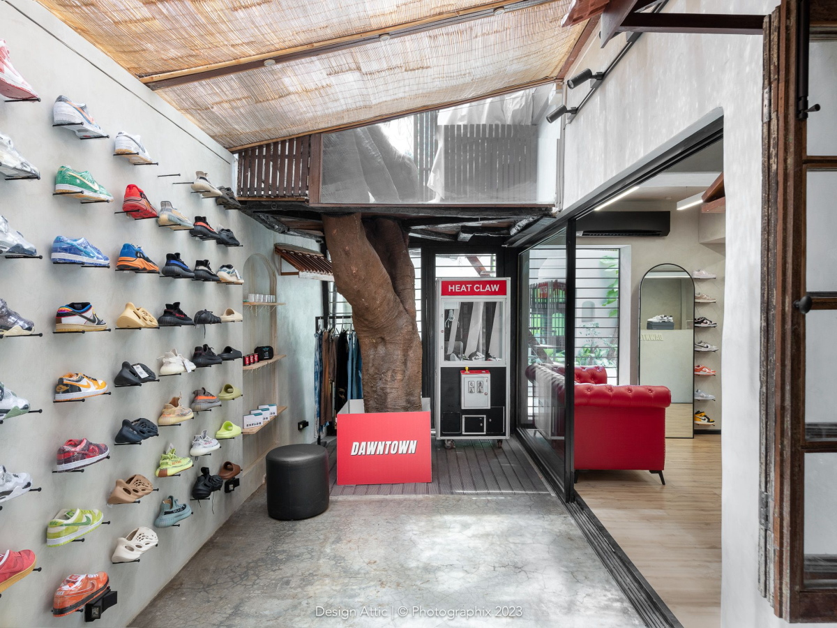 Design Attic unveils funk-inspired interiors at DawnTown's shoe store ...